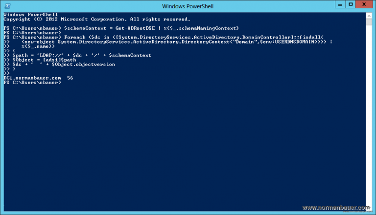 Ad Schema Objectversion On All Domain Controllers Norman Bauer